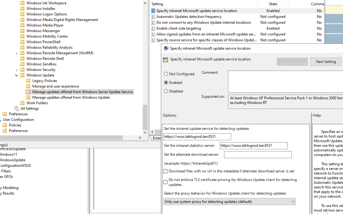 Install WSUS Server – LeBlogOSD