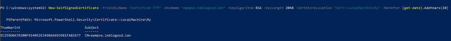 Setting Up a Secure FTP Server in IIS with SSL – LeBlogOSD