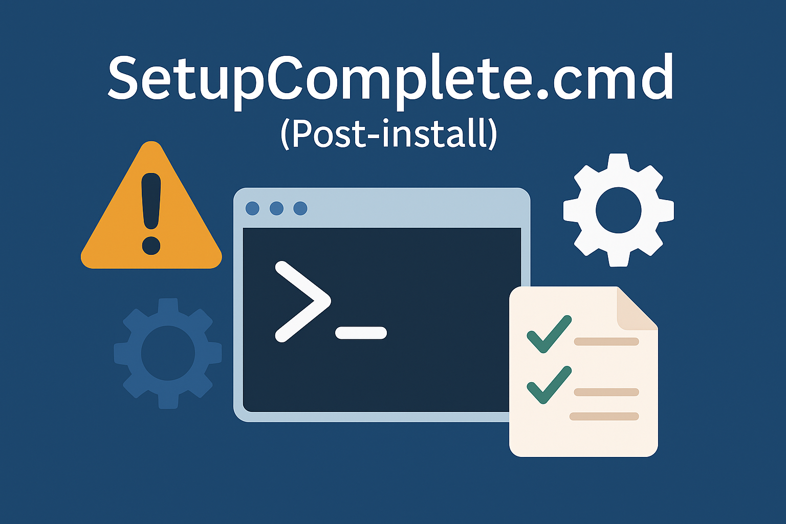 Understanding the setupcomplete.cmd – LeBlogOSD