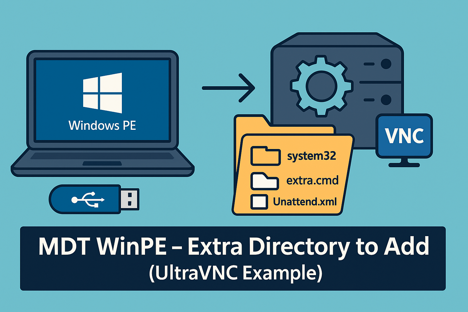 Adding Tools to WinPE (UltraVNC) – LeBlogOSD