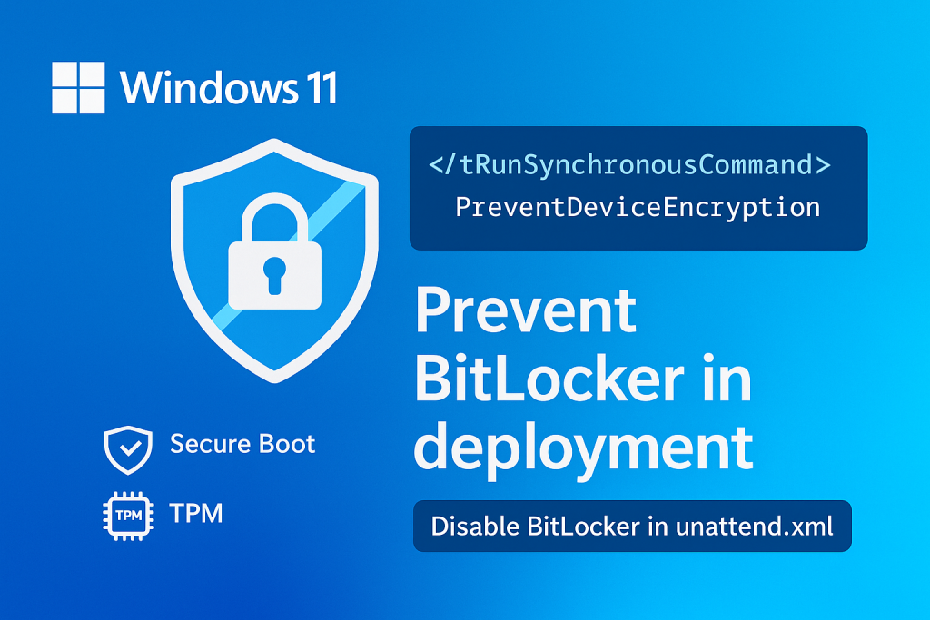 Disabling BitLocker with Unattend.XML – LeBlogOSD