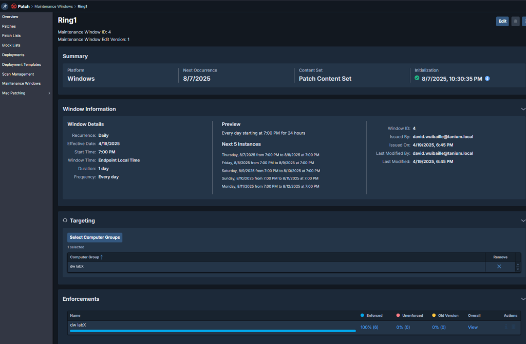 Patch On Tanium – LeBlogOSD